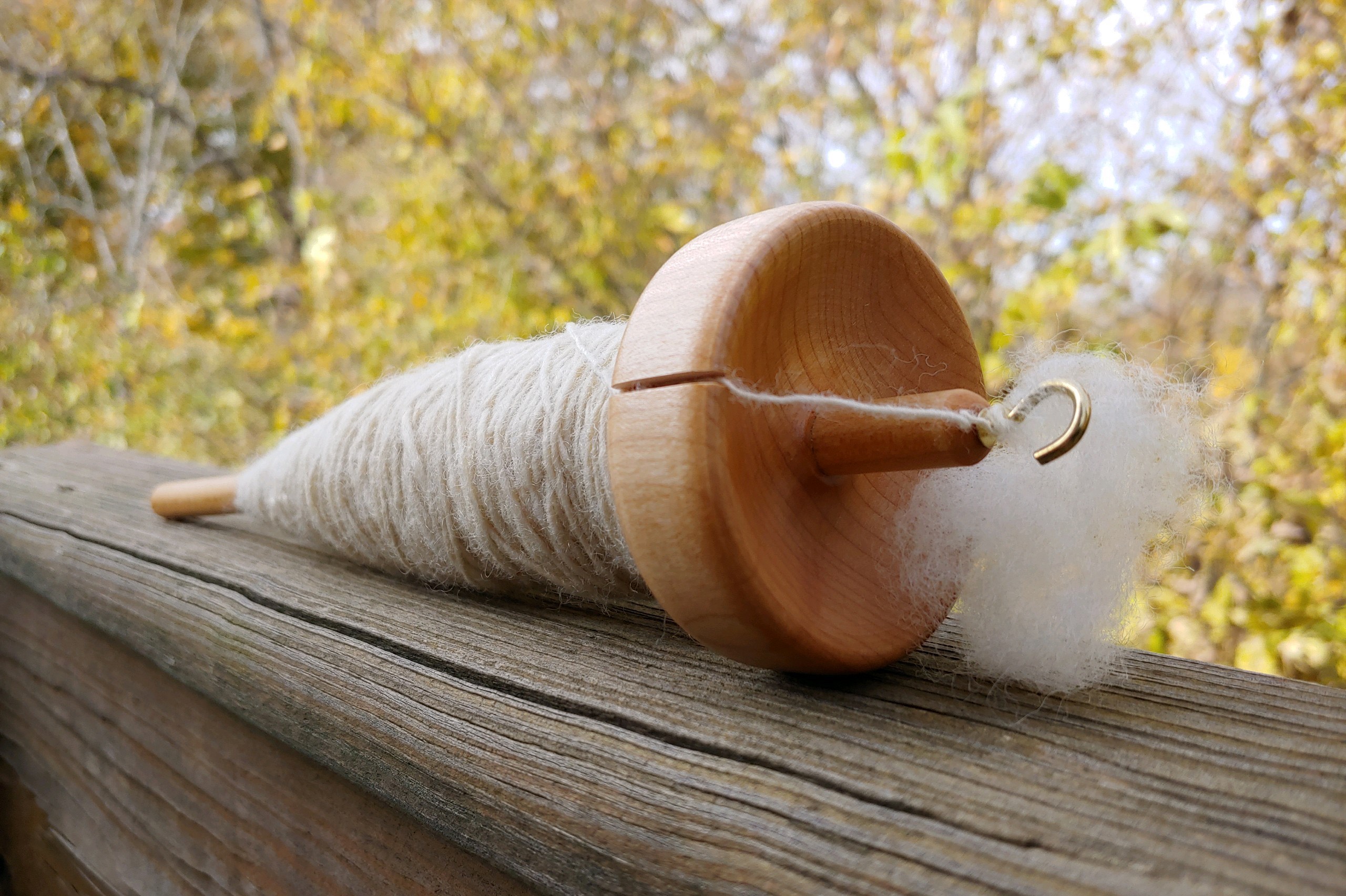 Intro to Hand Spinning Wool - Purple Paisley